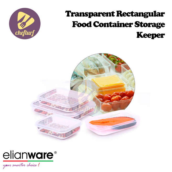 CHEFTURF KITCHEN - ELIANWARE TRANSPARENT RECTANGULAR FRIDGE FREEZER ...