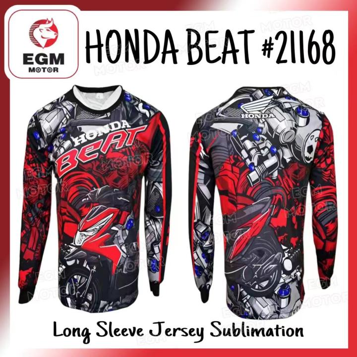 [EGM MOTORCYCLE MOTORCYCLE JERSEY FULL SUBLIMATION LONG SLEEVE HONDA ...