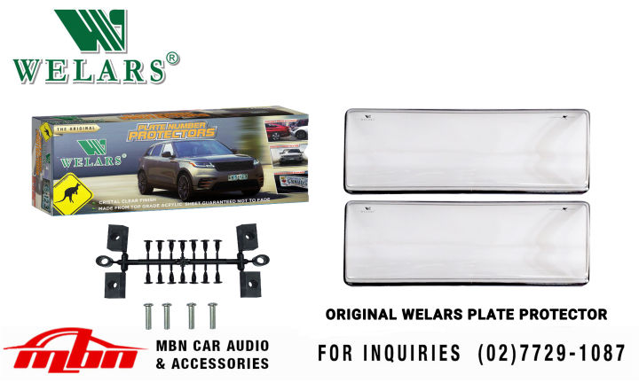 WELARS Top Grade Acrylic Plate Number Protectors, 2pcs | Lazada PH