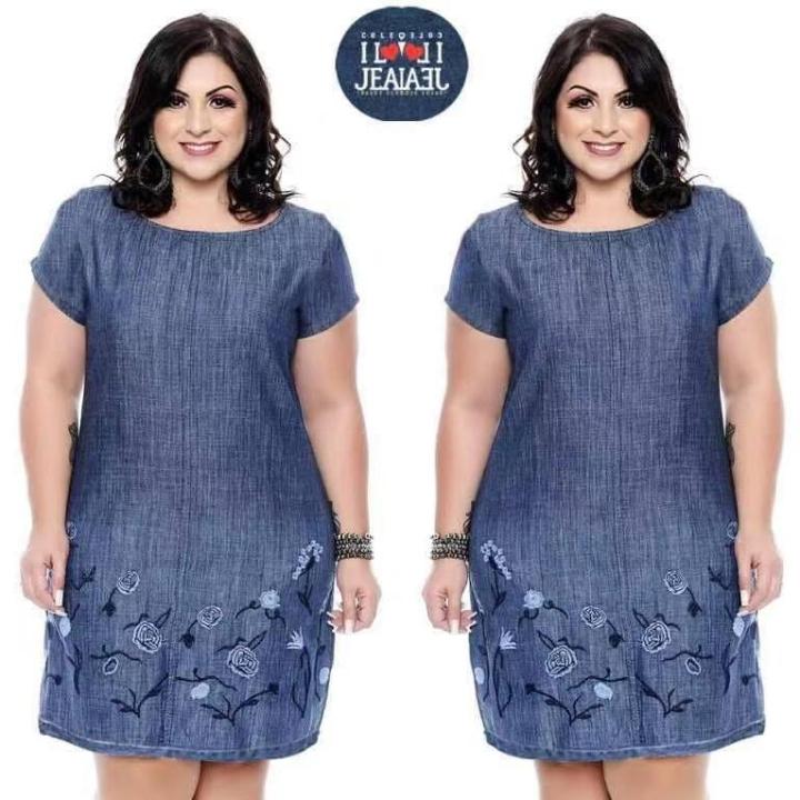 korean plus size denim formal bohemian mini sexy boho maong dress women ...