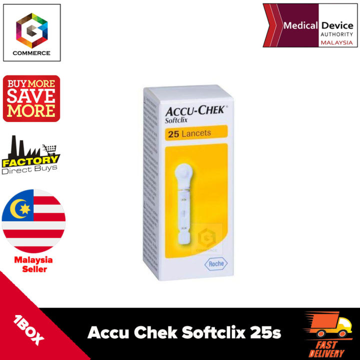 Accu Chek Softclix 25s ( 1Box ) | Lazada