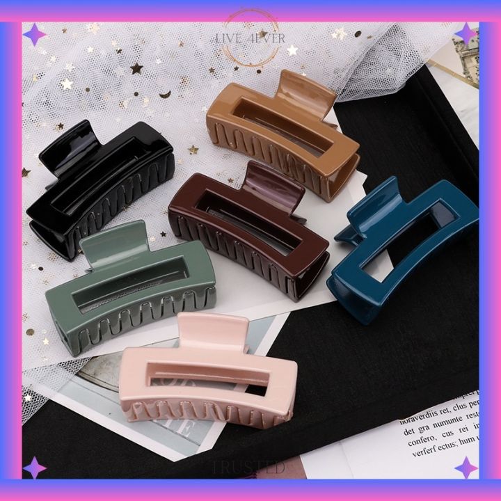 L4 - JEPITAN RAMBUT SALON GLOSSY 8.5CM MODEL KOTAK KOREAN / JEDAI SALON ...