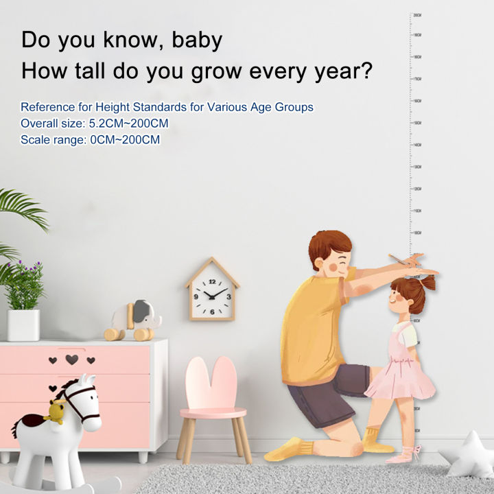 Zhutao Height Tracker Sticker for Kids Adjustable Height Measurement ...