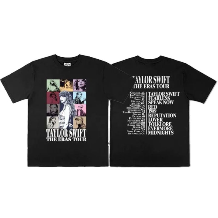 ATS Apparel Oversized Cotton Shirt - Taylor Swift Front Print - Unisex ...