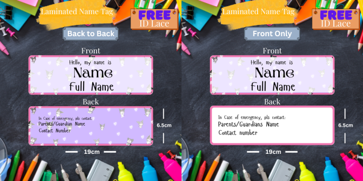 Customized Laminated Name Tag 2 | Lazada PH