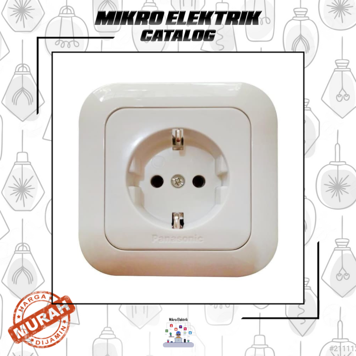 Panasonic Stop Kontak WEJP 1131-7 Non CP Putih | Lazada Indonesia
