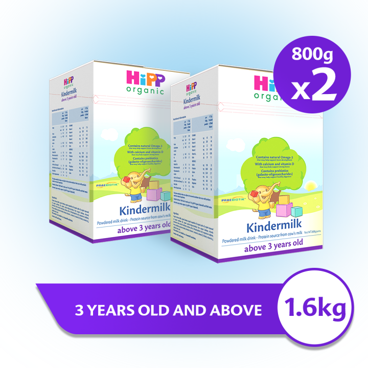 HiPP Organic Kindermilk above 3 Years Old 1.6kg (800gx2) | Lazada PH