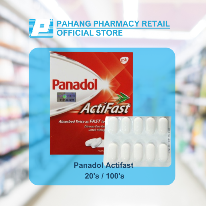 Panadol Actifast 20's/100's | Lazada