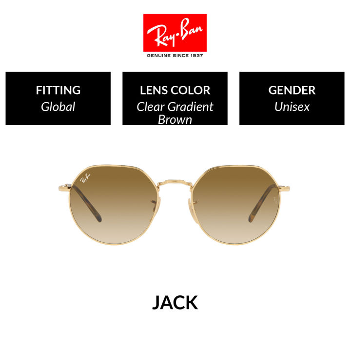 RAY-BAN JACK - RB3565 001/51 -Sunglasses | Lazada.co.th