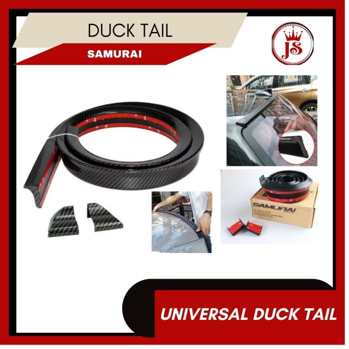 Samurai Universal Authentic Ducktail Black / Rubber Duck Tail Rear ...