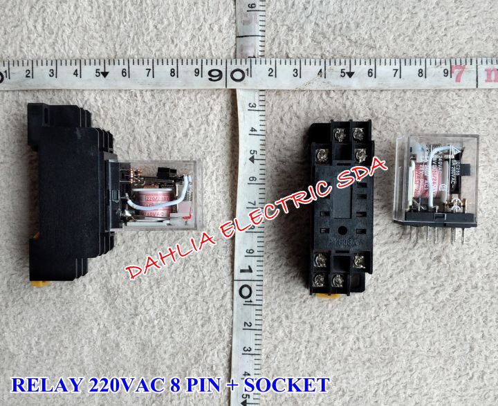 RELAY 220VAC 8 PIN MY2N + SOCKET | Lazada Indonesia