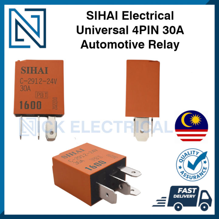 Universal 4PIN 24V 30A Automotive Relay for Hino Scania Truck | Lazada