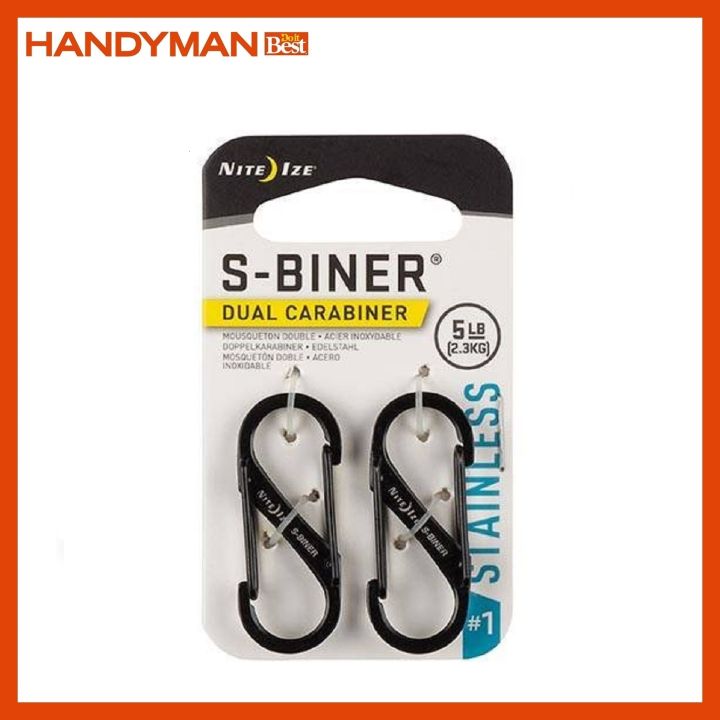 Nite Ize SB1-2PK-01 S-Biner #1 Black | Lazada PH