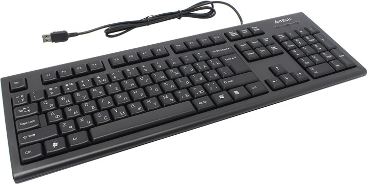A4Tech KR85 USB Business Office Keyboard Desktop Universal Mute ...