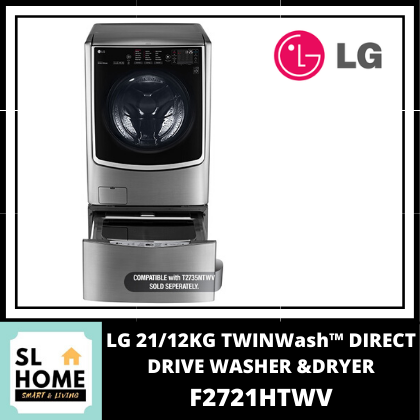 LG F2721HTWV 21/12kg, LG TWINWash™ Washer Dryer with 6 Motion Inverter ...