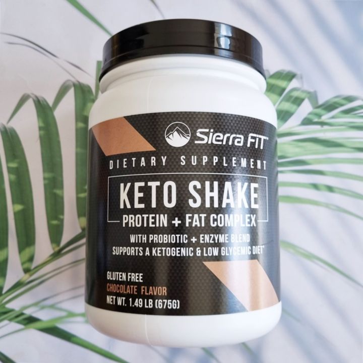 อาหารเสริมคีโต แบบผง โปรตีน, ไขมัน, โปรไบโอติก และเอนไซม์รวม Keto Shake ...