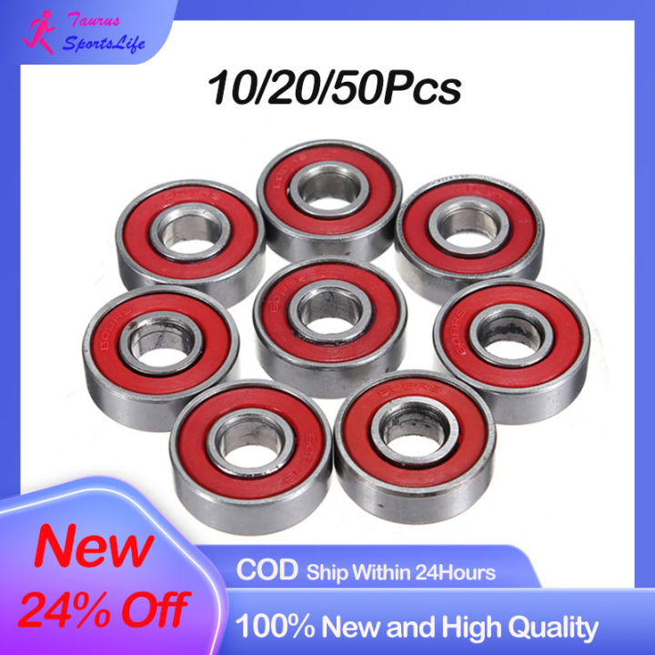 10/20/50Pcs 608 2RS Inline Roller Skate Wheel Bearing Anti-Rust ...