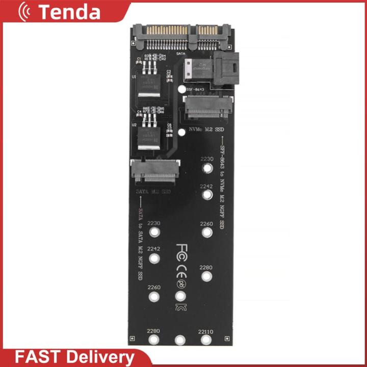 SFF-8643 To M.2 U2 Set NGFF M-Key To Slimline SAS NVME PCIe Adapter ...