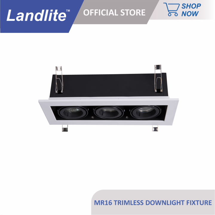 Landlite MR16 Base Trimless Downlight Fixture LLMQ202E4-L3 WHT | Lazada PH