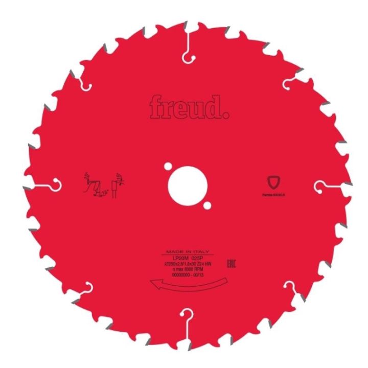 Freud Diablo with 250 mm or 254 mm diameter and 30 mm or 25.4 mm arbor ...