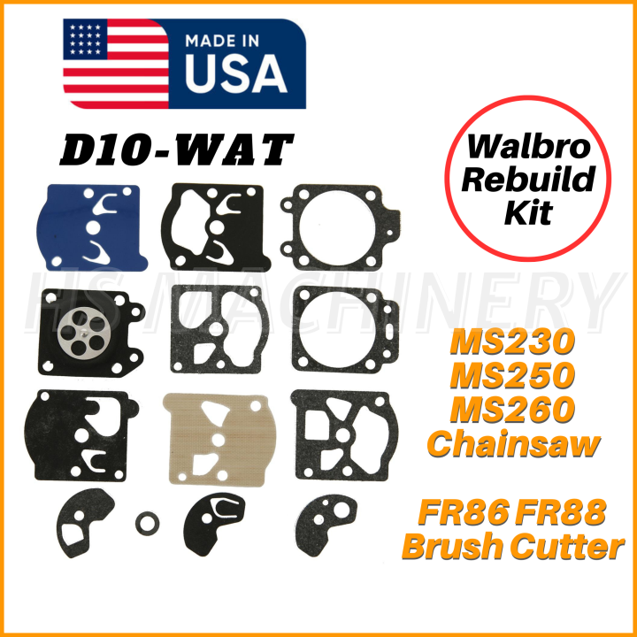 Heavy Duty STIHL FR86 FR88 MS210 MS230 MS250 WALBRO Carburetor Repair ...
