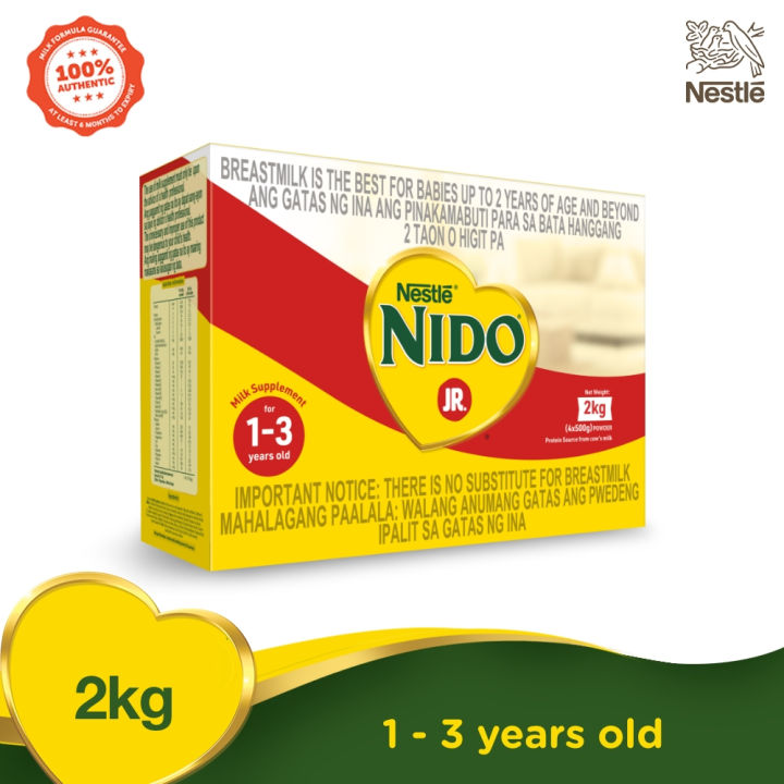 NIDO® JR. Milk Supplement For Children 1-3 Years Old 2kg | Lazada PH