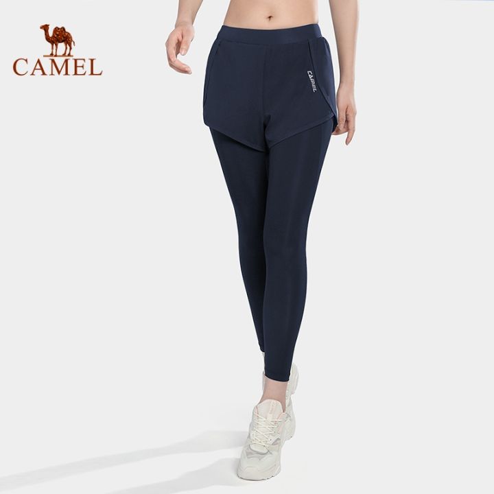 Camel Women Fitness Pants Running Quick-drying Hip-lifting Tight Yoga ...