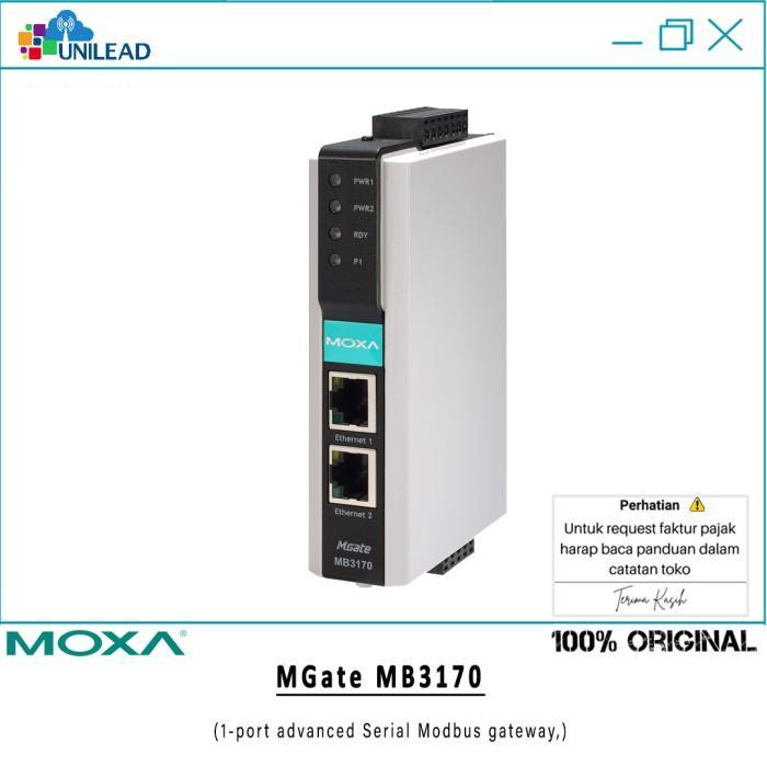 MOXA MGATE MB3170, SERIAL RS-232/422/485 TO-ETHERNET MODBUS GATEWAY - TOKOASMA | Lazada Indonesia