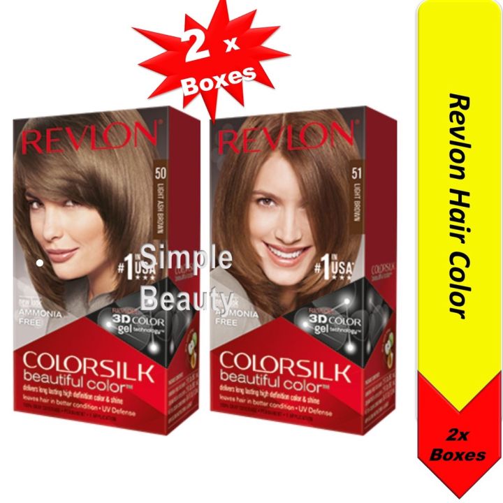 REVLON Hair Dye ColourSilk Hair Dye ,Bundle Of 2 | Lazada Singapore