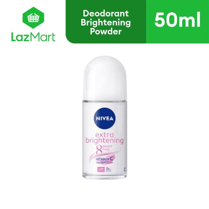 NIVEA Deodorant Brightening Powder Anti-Perspirant Roll-on 50ml | Lazada PH
