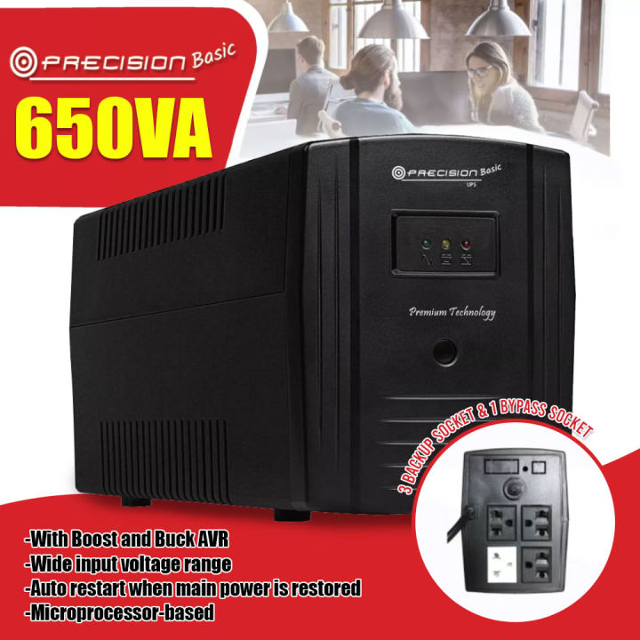 UPS Precision 650va Basic with LCD Display | Lazada PH