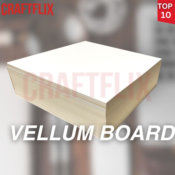 Art wub. Vellum board 180gsm white 50/100 pcs per pack long and short ...