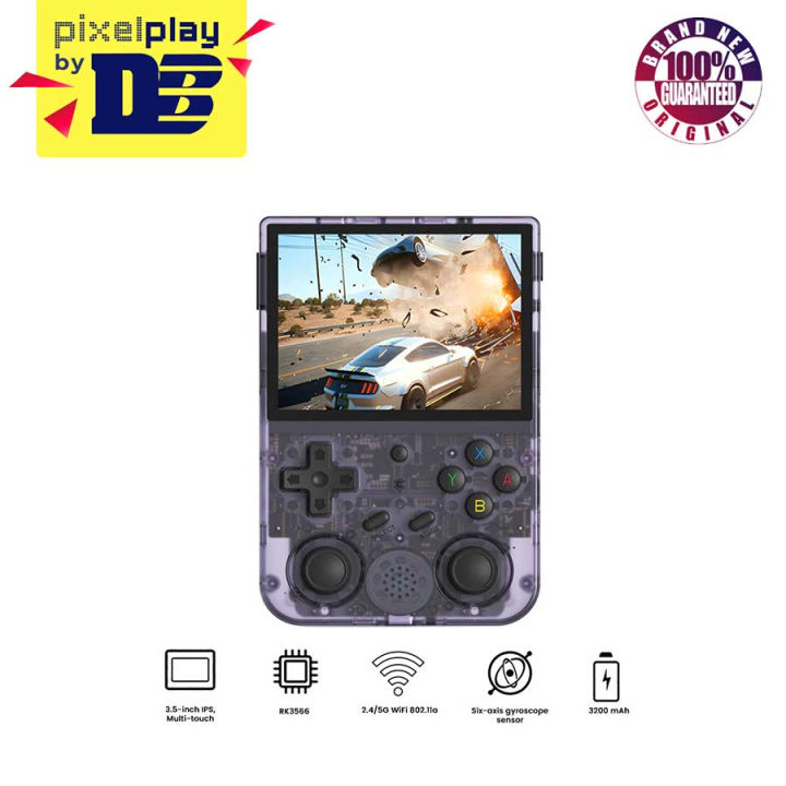 Anbernic RG353V Retro Handheld Gaming Console (Purple Transparent ...