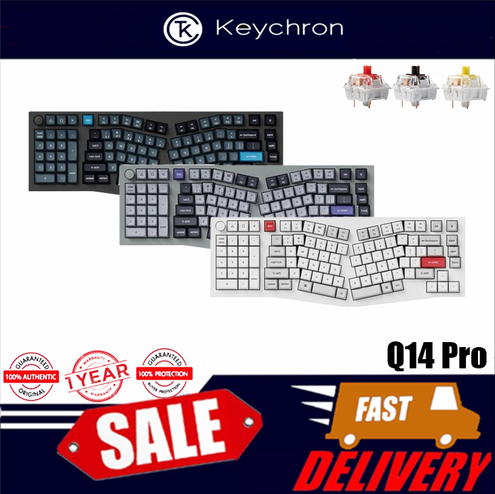 Keychron Q14 Pro (Alice Layout) QMK/VIA Wireless Custom Game Mechanical ...