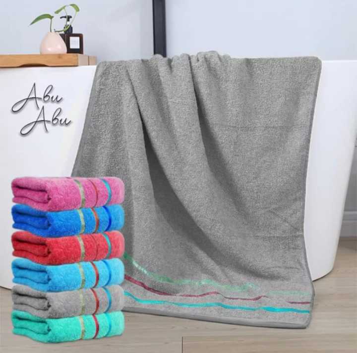 Handuk Mandi Besar Dewasa Jumbo Tebal Lembut Menyerap Air Cotton 100% ...