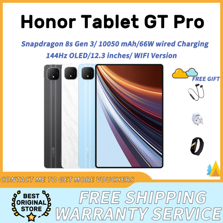 Honor Pad GT Pro Tablet Snapdragon 8s Gen 3 10050 mAh Large Battey 66W ...