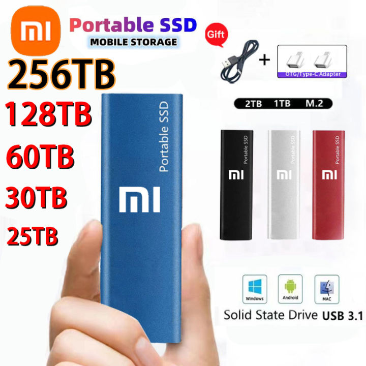 Xiaomi Portable SSD Type-C USB 3.1 256TB ssd Hard Drive 16TB External ...