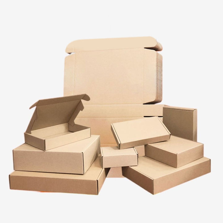 10PCS Carton mailer box corrugated packaging / Brown Kraft Mailer ...