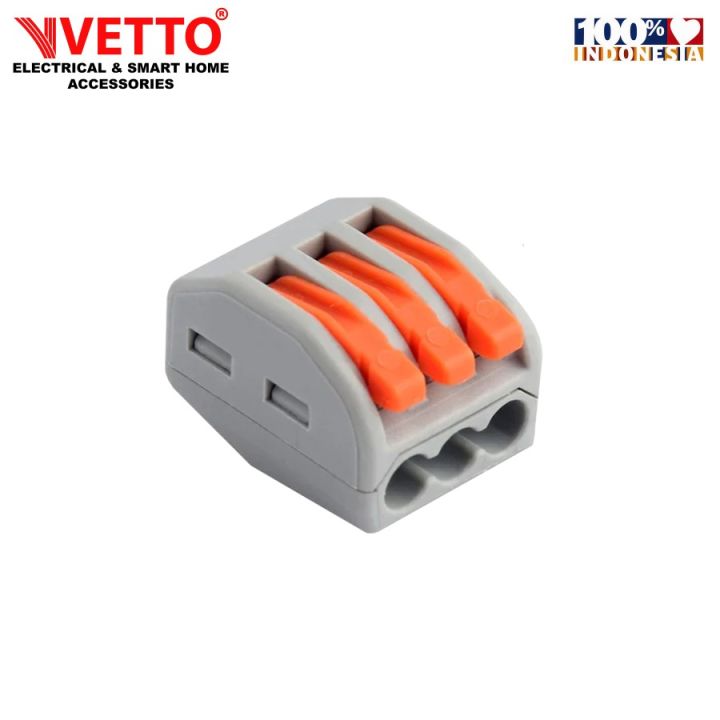VETTO Quick Wire Connector 3 Phase - Terminal Tuas 3 PIN | Lazada Indonesia