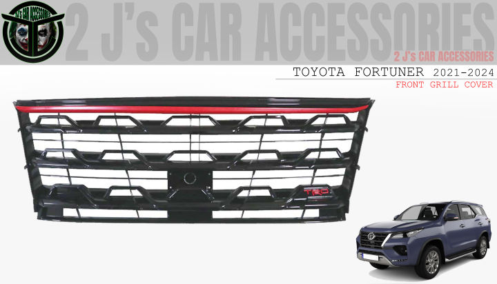 TOYOTA FORTUNER 2021 TO 2023 TRD VERSION 2 RED LINING FRONT GRILL ...