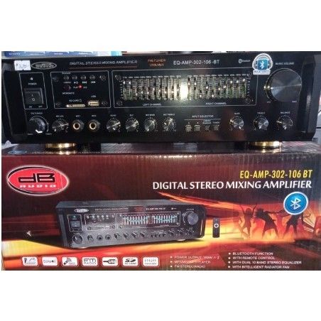 DBaudio EQ-AMP-302-106 Stereo FM Tuner Karaoke 10BX2Eqaulizer Mic Mixer ...