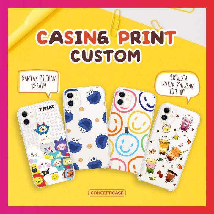 CASING CUSTOM PRINT (TERSEDIA SEMUA JENIS HP) *BACA DESKRIPSI* | Lazada ...