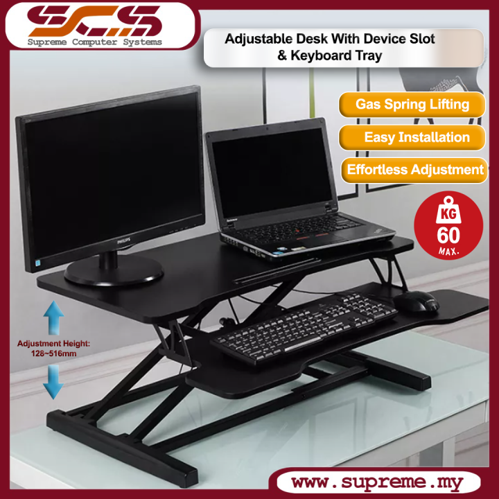 High Quality Ergonomic Height Adjustable Standing Table Desk / Monitor ...