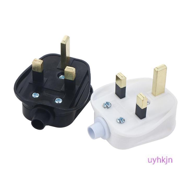 uyhkjn England Removable Power Plug Type G White Black 3 Pin UK Mains ...