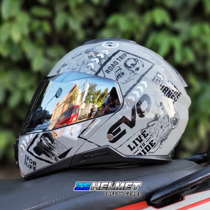 EVO VXR-4000 TRAVERSE (Gray/Black) MODULAR - DUAL VISOR (with FREE ...
