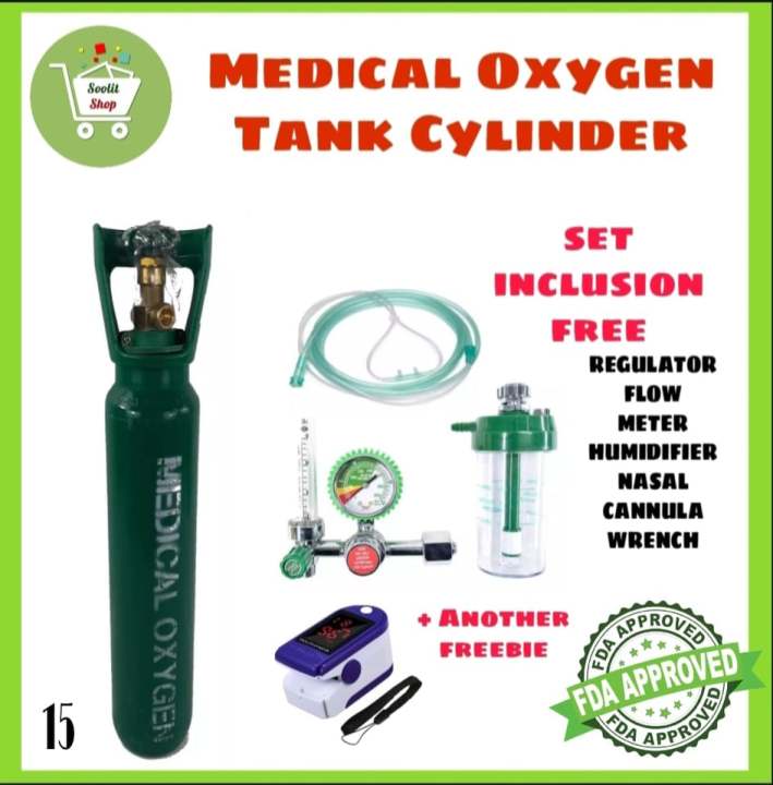 Soolit Shop FULL CONTENT Oxygen tank 15lbs set with Set Inclusion FREE ...