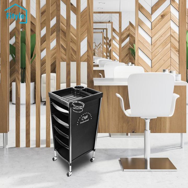 Fityle Movable Salon Cart ,Storage Hair Cart with Wheels, 6 Tier ...