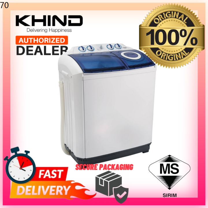 ☬Khind 10kg Semi Auto Washing Machine WM1017☼ | Lazada
