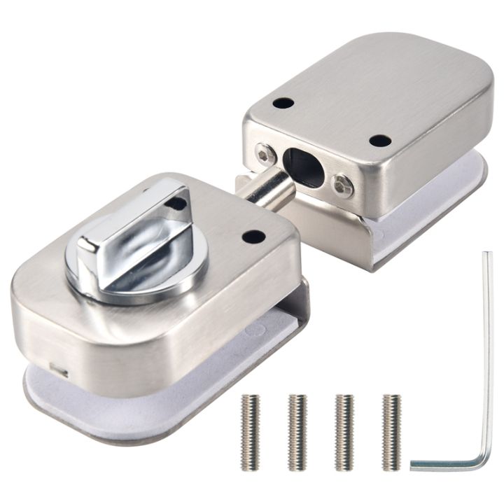 Stainless Steel,Glass Door Latches Lock/Bolt,138A ,Without Drilling,For ...