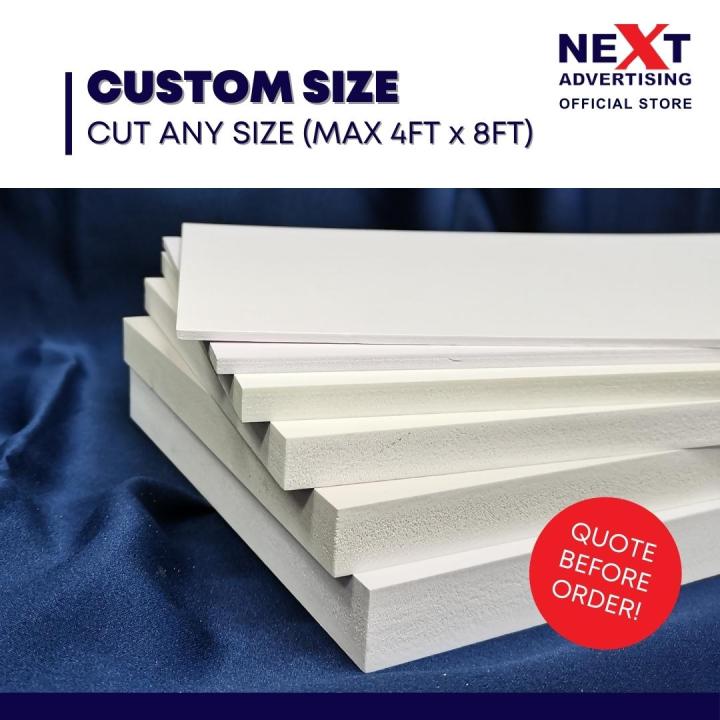 Custom Size PVC Board (Thickness 3/5/10/15/25mm) | Lazada